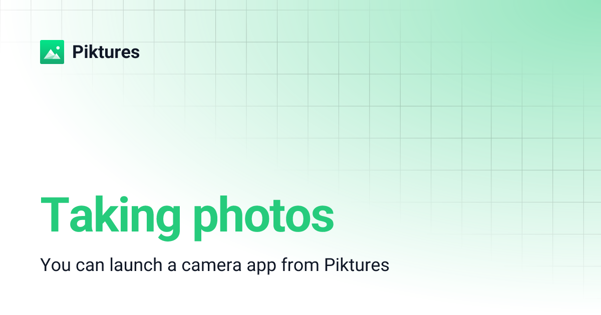 Taking photos | Piktures